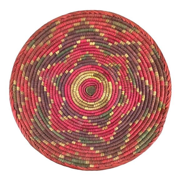 Native American | Accents | Vintagehand Woven Coil Basket Native ...